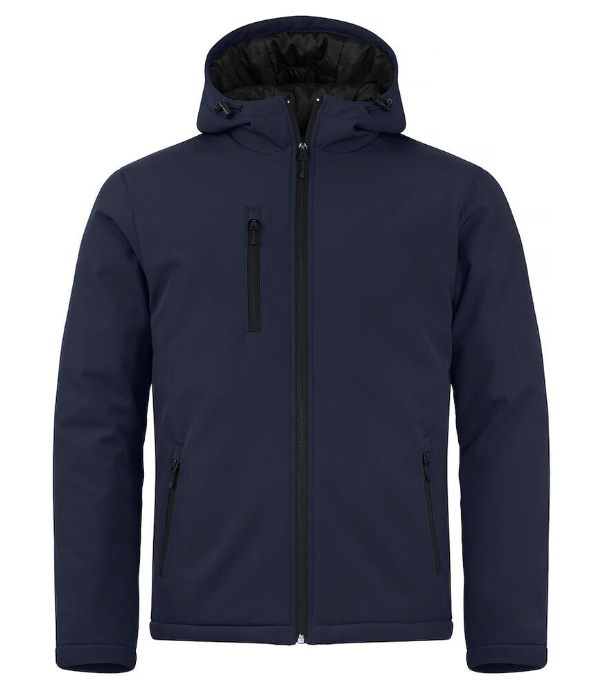 Clique Padded Hoody Softshell Jacka Herr - Marinblå — ScandiGolf